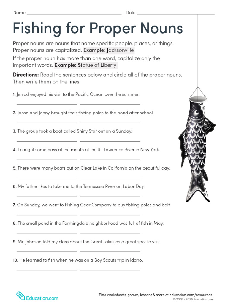 Fishing for Proper Nouns | PDF
