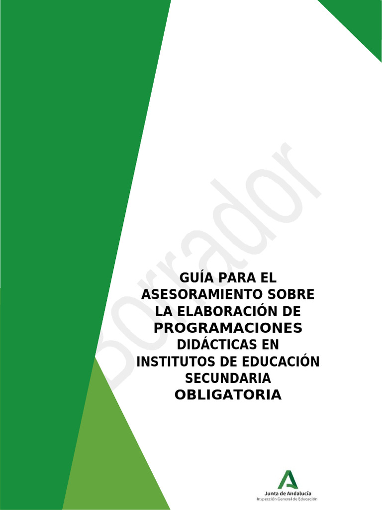 Guia de Programacion Didactica | PDF | Evaluación | Plan de estudios