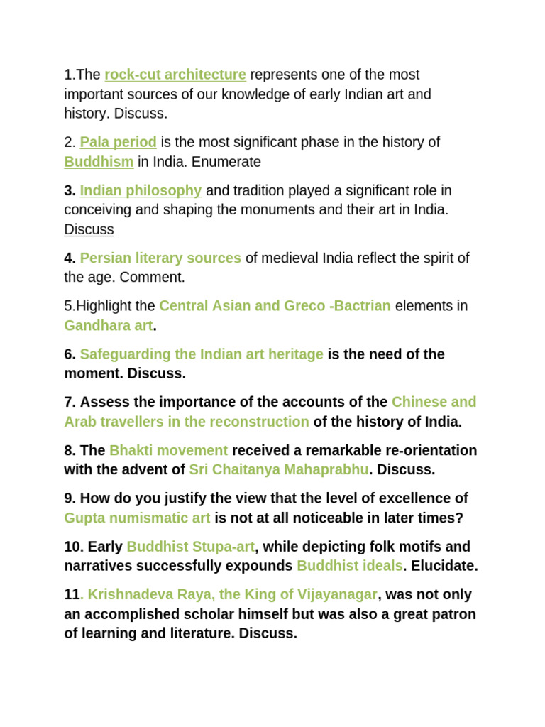 gs 1 mains pyq | PDF