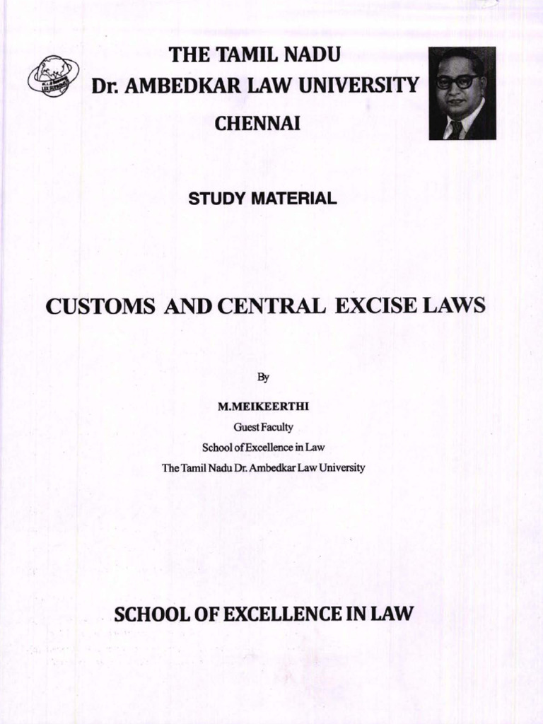 TNDALU Study Material PDF | PDF