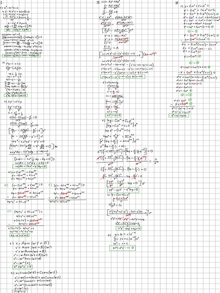De Eliminating Arbitrary Constants 2 | PDF