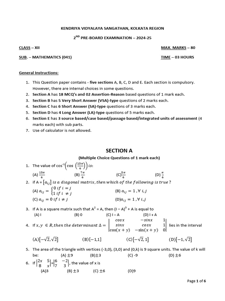 Maths-QP-4 | PDF | Equations | Function (Mathematics)