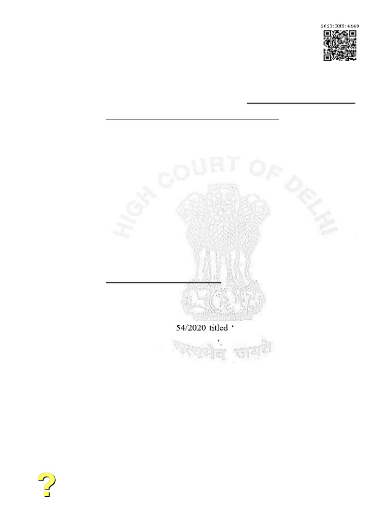 Govind Prasad Todi & Another v. Govt. of NCT of Delhi 2023 | PDF ...