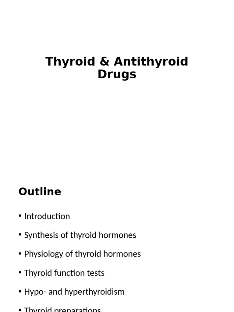 02.thyroid & Antithyroid Drugs | PDF | Hypothyroidism | Hyperthyroidism