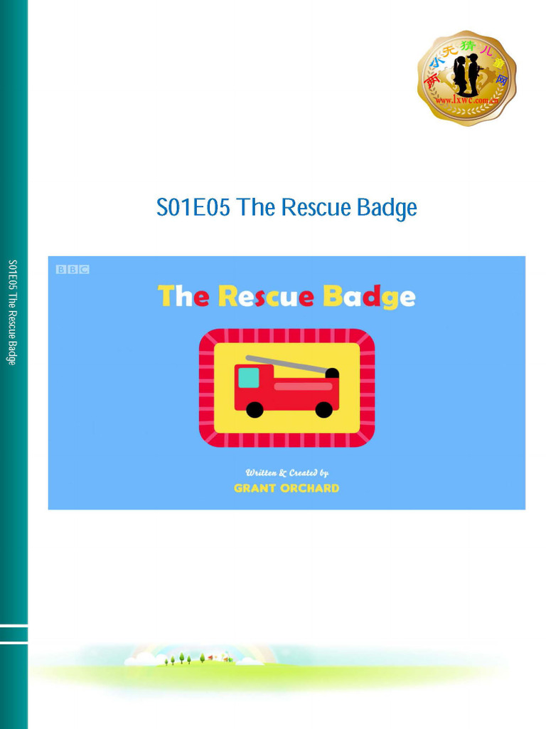 S01E05 The Rescue Badge | PDF