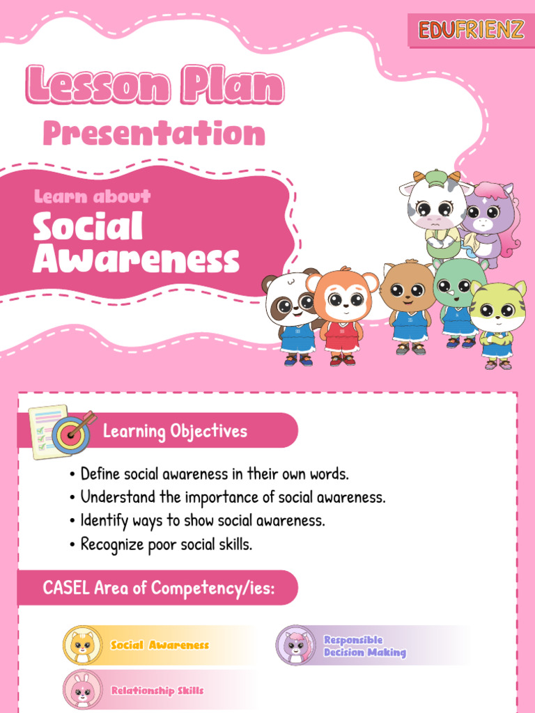 LESSON PLAN PRESENTATION SOCIAL AWARENESS Msu7z4 | PDF | Empathy ...
