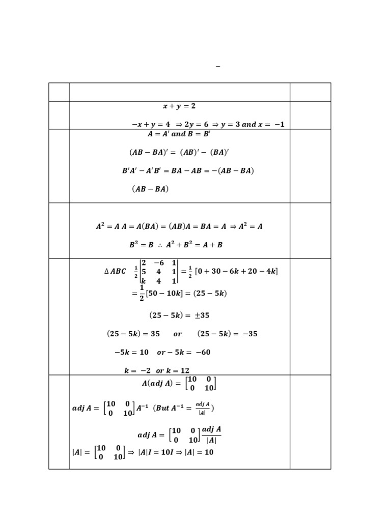 Grade12preboardexamination Markingscheme Maths Seta | PDF | Perpendicular | Euclidean Vector