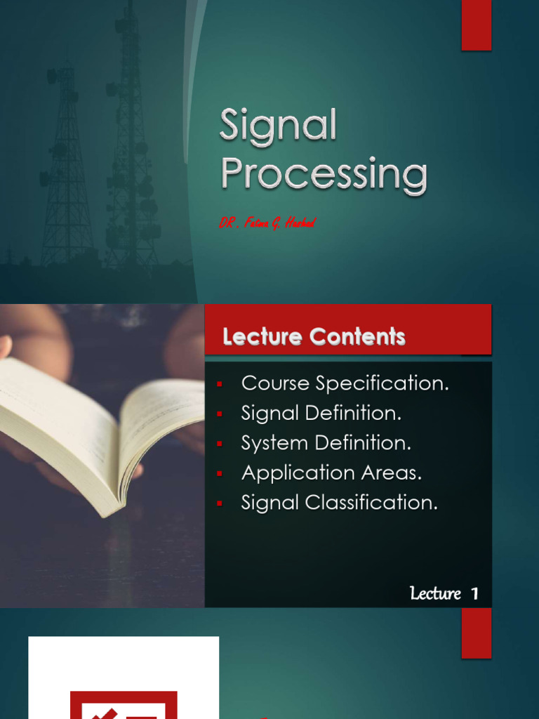 lec 1 signal | PDF | Discrete Time And Continuous Time | Information