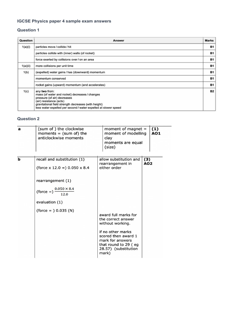 Markscheme_-_IG_physics_paper_4_ | PDF