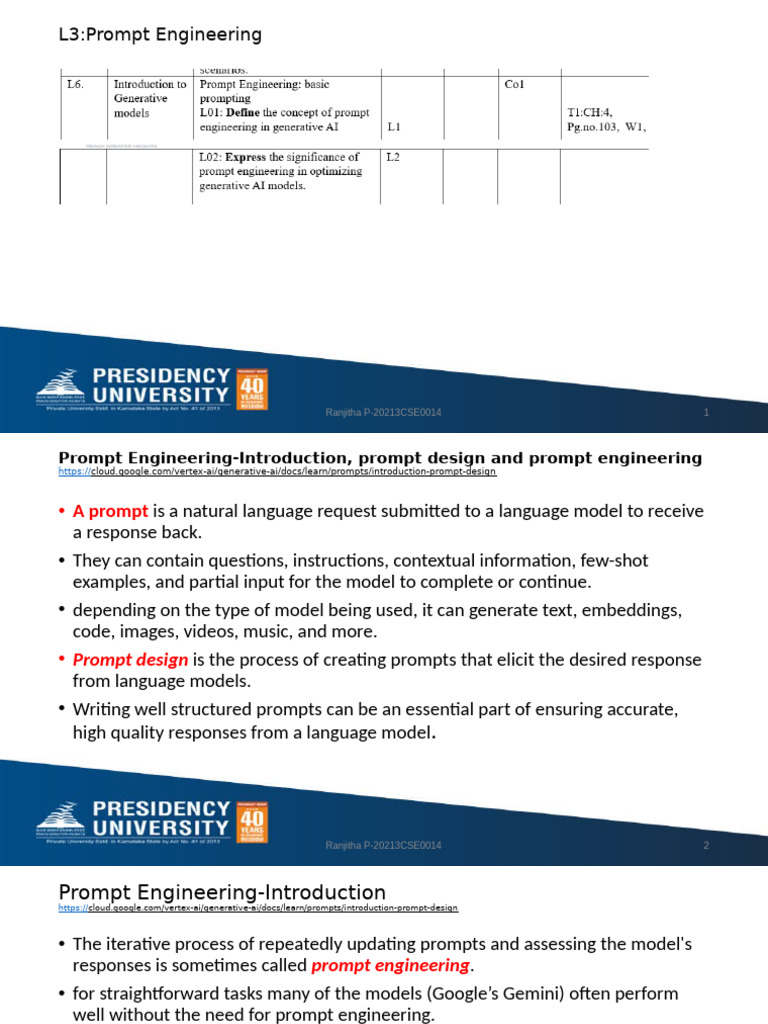 Module1 L3 Prompt Engg | PDF | Information | Computing