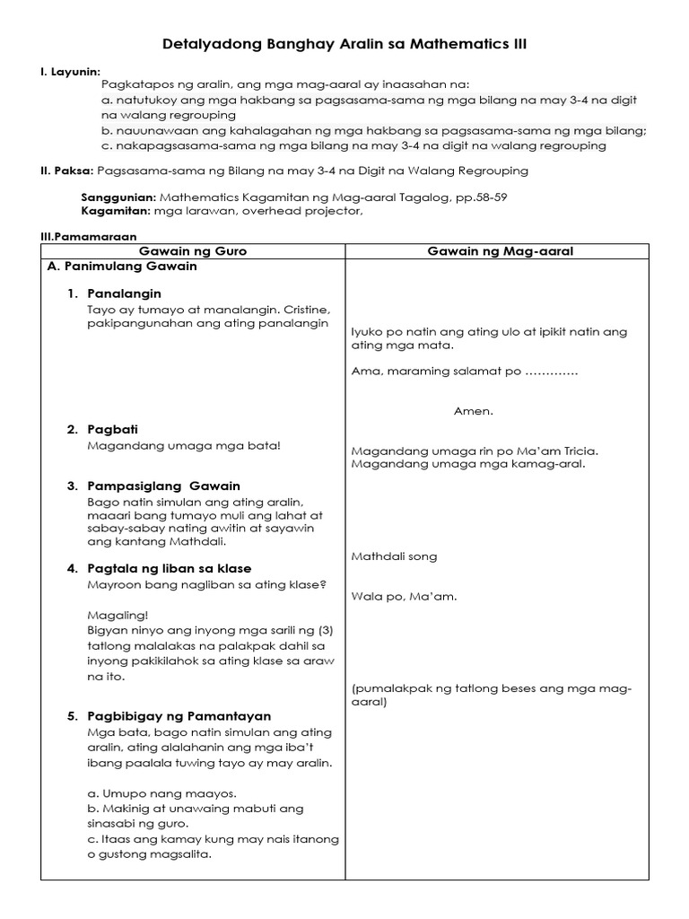 True Math 3 Tagalog Ewan With Review Ibang Motivation | PDF