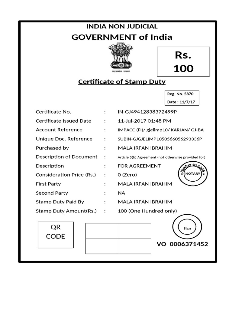 India Non Judicial Stamp | PDF | Marriage, Unions And Partnerships ...