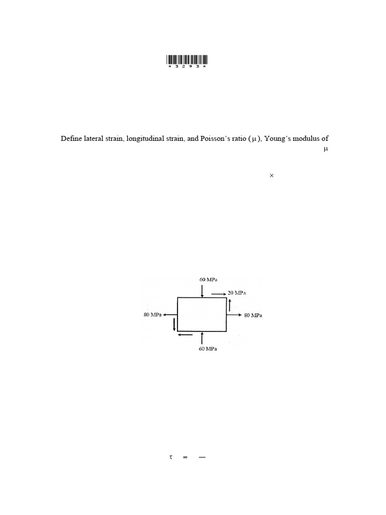 SOM ALL PYQs | PDF | Bending | Young's Modulus