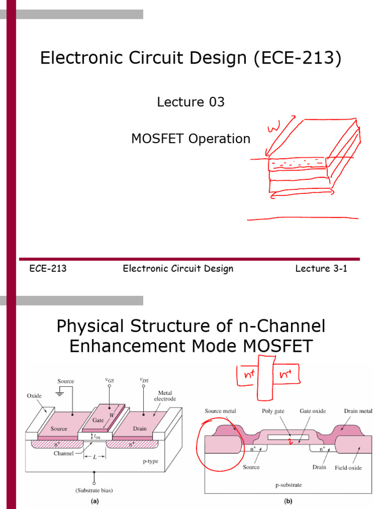 MOSFET Basics for ECE Students | PDF | Mosfet | Field Effect Transistor