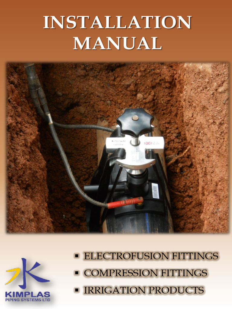 Kimplas Installation Manual | PDF | Pipe (Fluid Conveyance) | Valve
