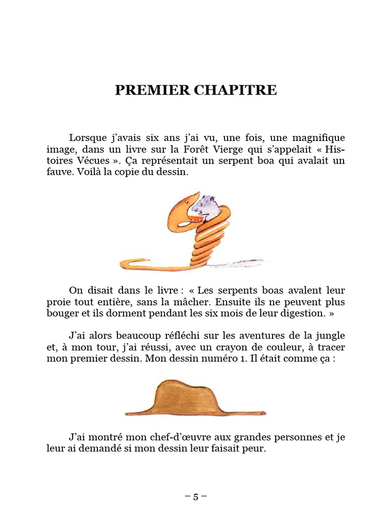 Le Petit Prince : Chapitre 1 PDF | PDF
