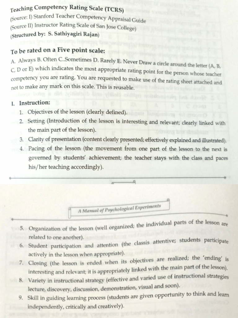 Teaching Competency | PDF