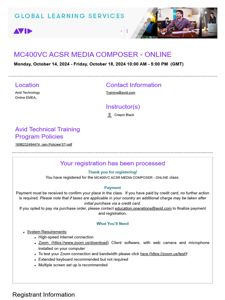 Mc400vc Acsr Media Composer - Online | PDF | Credit Card | Computing