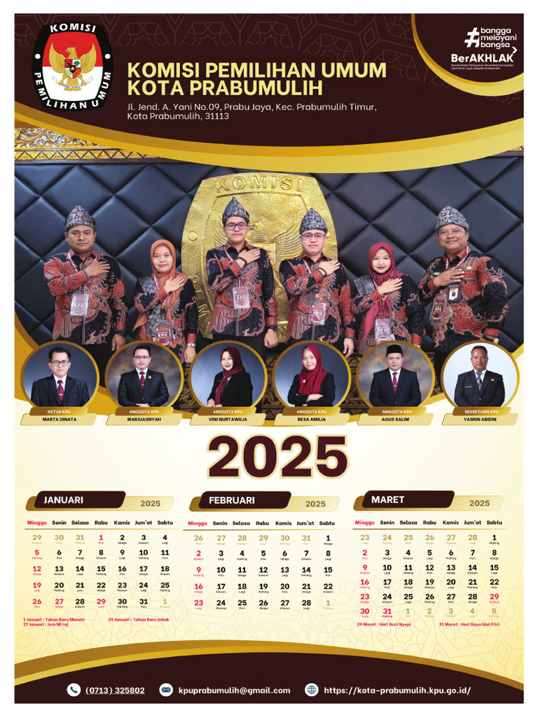 Plat Sm_kalender Prabumulih_@450 Lmbr_4 Set_bhn k210 Uk 52x72_spiral | PDF