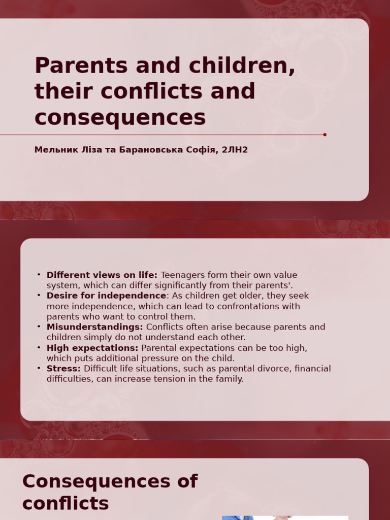 Parent-Child Conflicts & Solutions | PDF