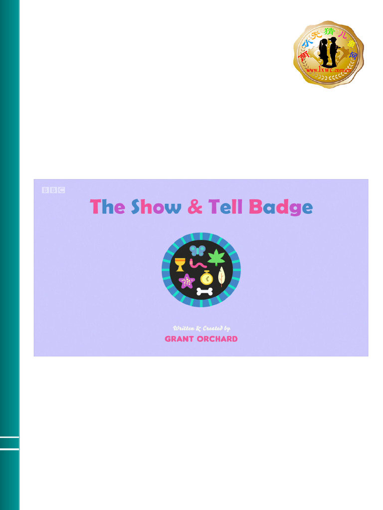 Show and Tell Badge Adventure | PDF