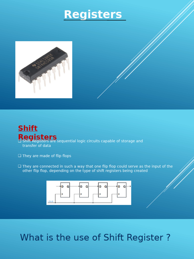 Shift Registers: Types and Uses | PDF | Information And Communications Technology | Digital ...