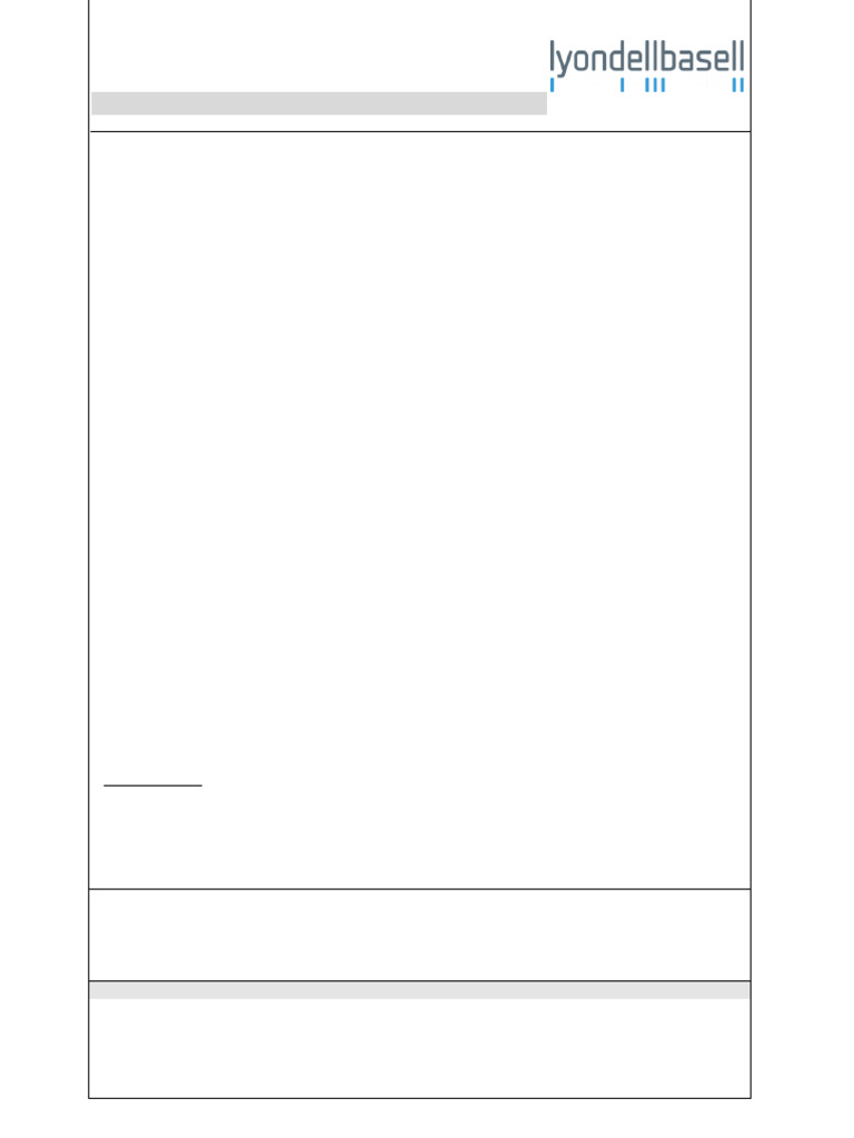 HIFAX RC TRC 2315P Safety Data Sheet | PDF | Toxicity | Personal ...
