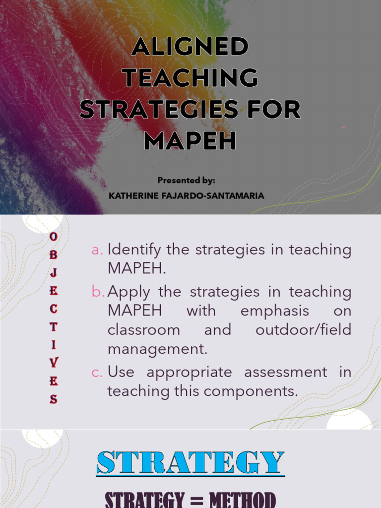Effective MAPEH Teaching Strategies | PDF | Learning | Teachers