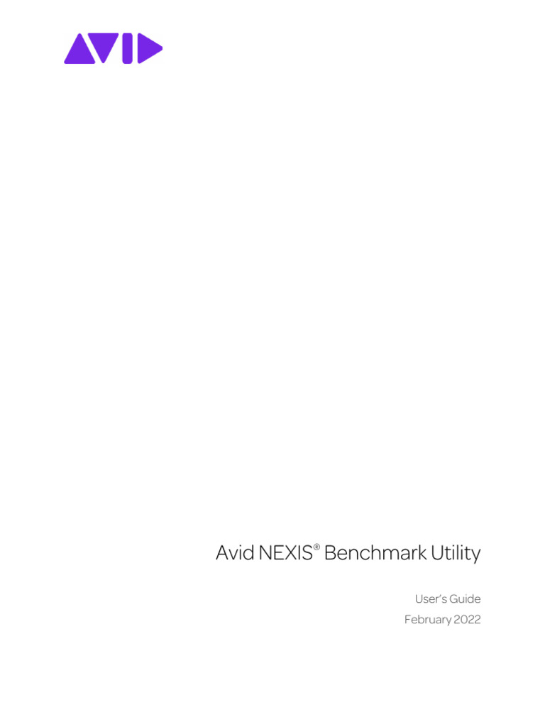 Avid Benchmark Utility Guide Feb2022 | PDF | Port (Computer Networking ...