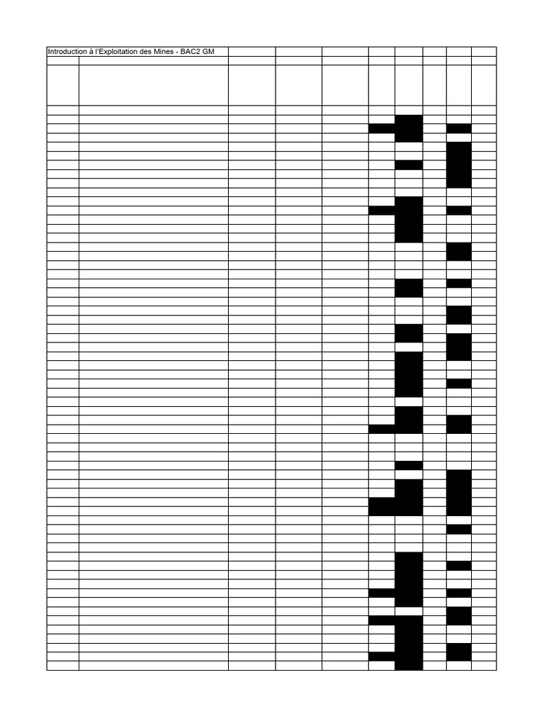BAC2 GM Mining Course Grades | PDF