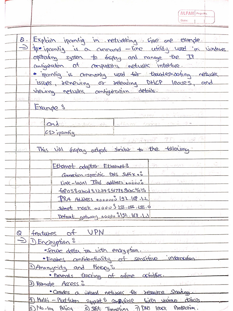 ACN_Class-test | PDF