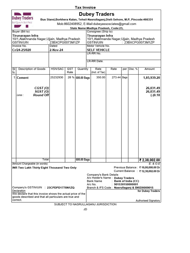 Tirunarayan Infra Inv-Cr020 | PDF | Public Finance | Economy Of India