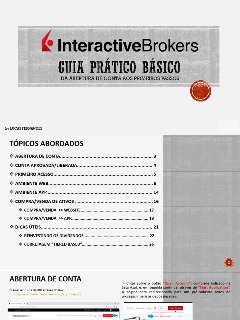 IBKR - GUIA BASICO | PDF | Aplicativo para celular | Rede mundial de computadores