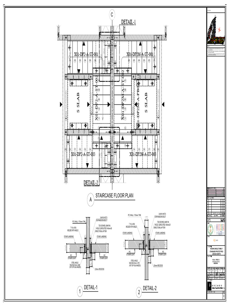 Stair Case Steel Angle Details | PDF
