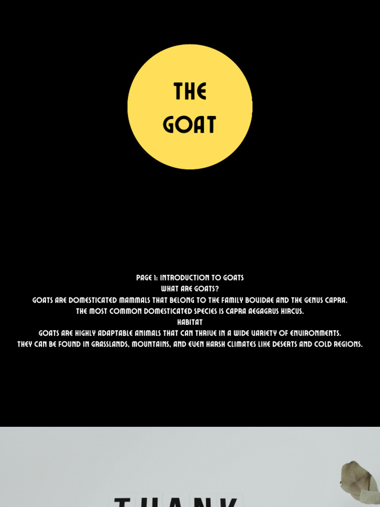 The Goat-Pt1 | PDF