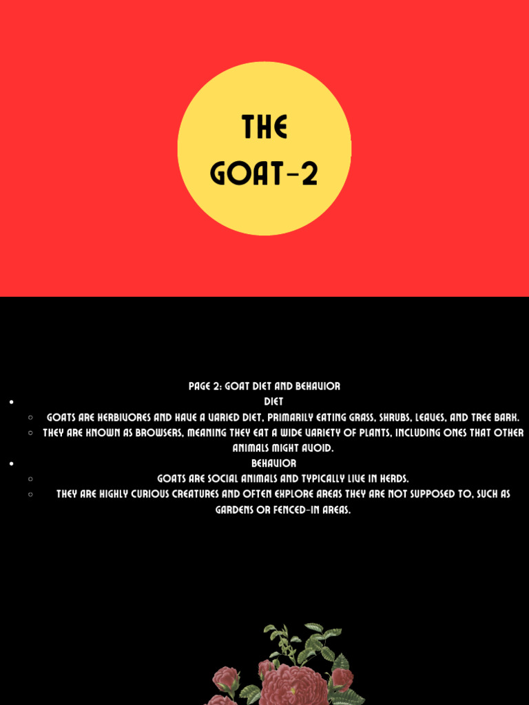 Goat Diet and Social Behavior | PDF