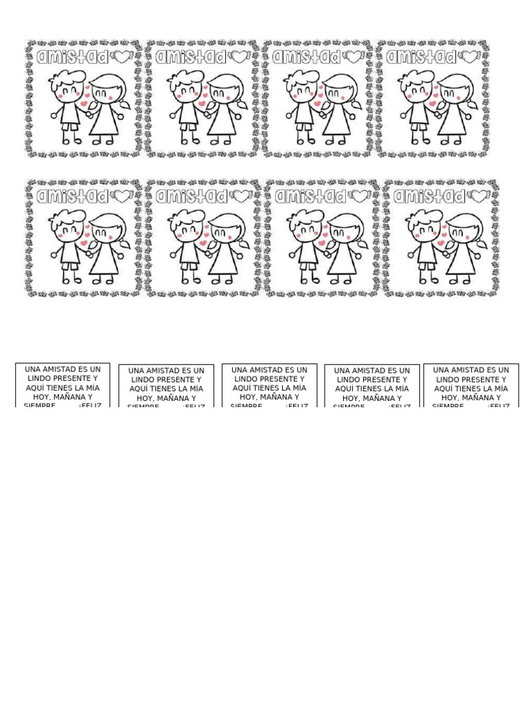 Feliz Día del Amor y la Amistad | PDF