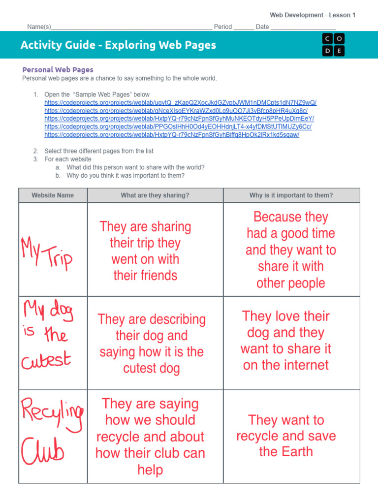 Introduction - Exploring Web Pages | PDF