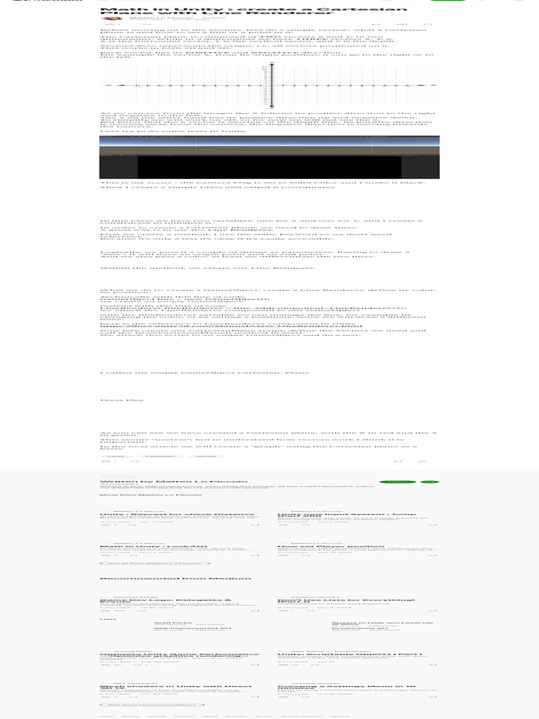 Math in Unity Create A Cartesian Plane With Line Renderer by Matteo Lo ...
