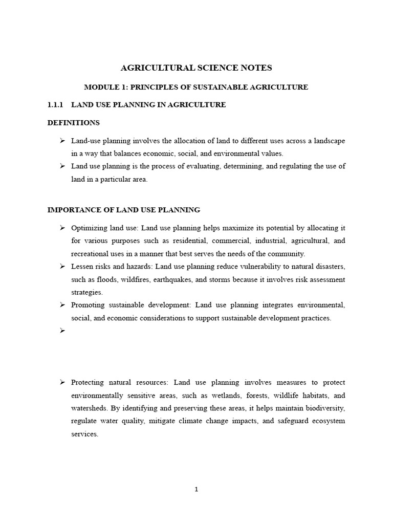 Updated Agric Science Notes | PDF | Agriculture | Grazing