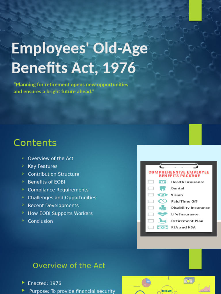 Overview of Employees' Old-Age Benefits Act | PDF | Employment | Pension