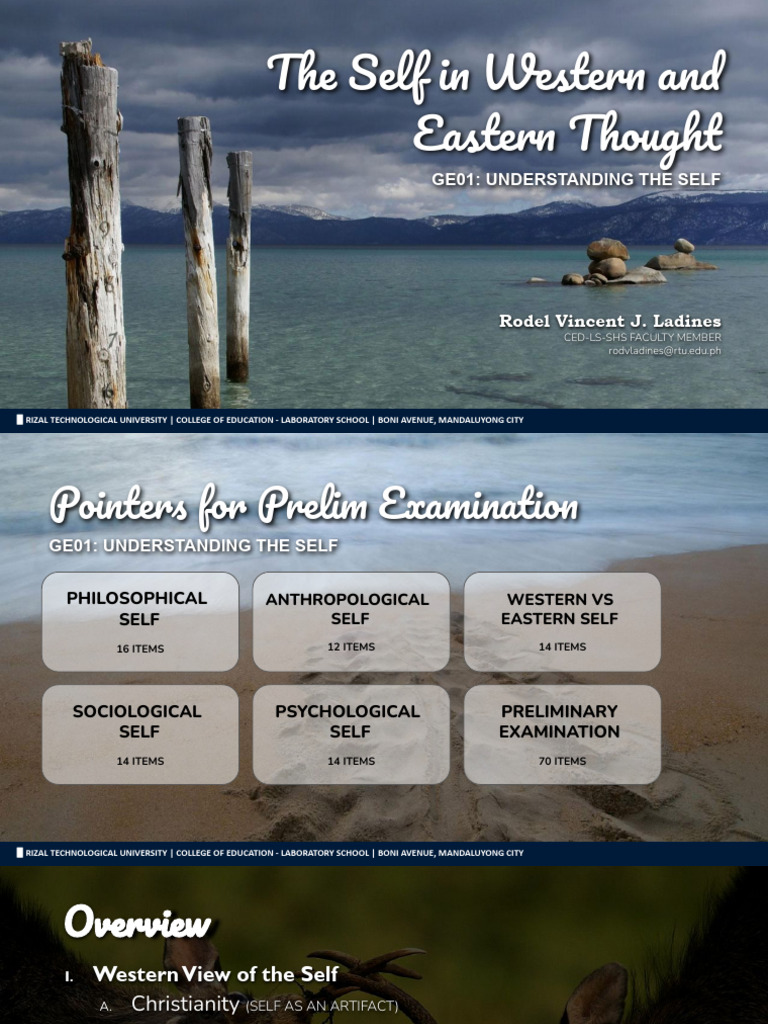 UTS Lecture 5 Western vs Eastern Self | PDF | Ātman (Hinduism) | Moksha