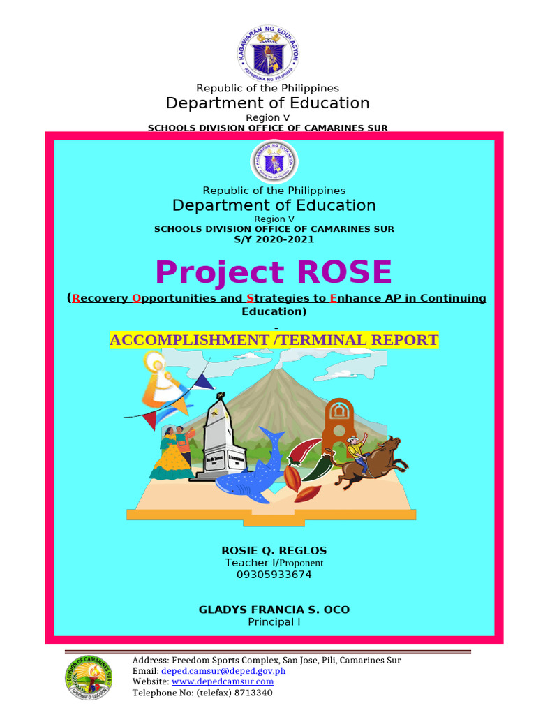 Accomplishment Report JINKY | PDF | Distance Education | Learning