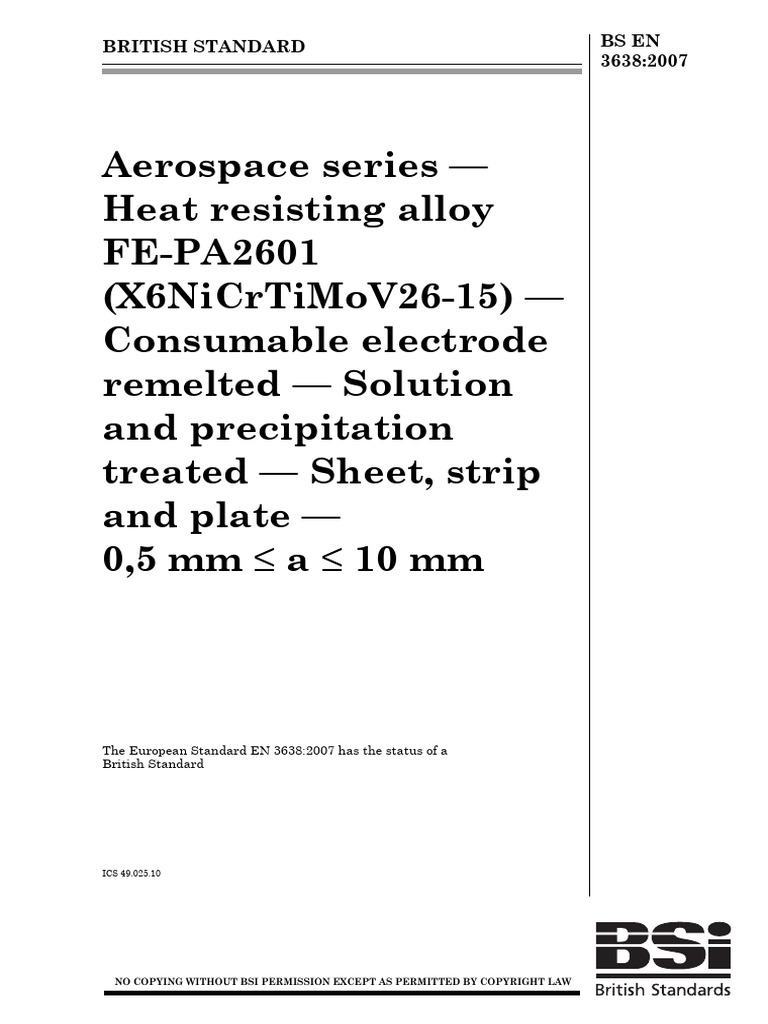 BS en 03638-2007 | PDF | Metals | Materials