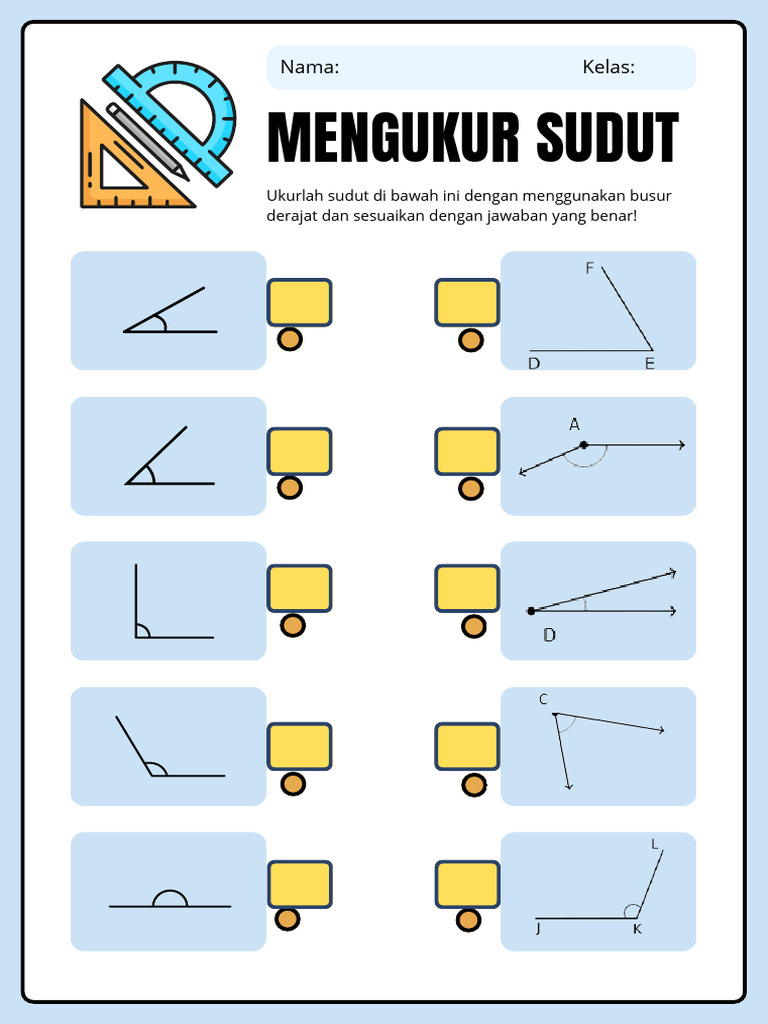 LKPD Sudut Kelas 3 Dan 5 | PDF