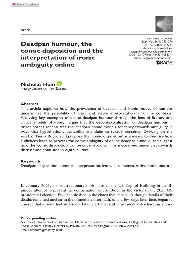 holm-2021-deadpan-humour-the-comic-disposition-and-the-interpretation ...