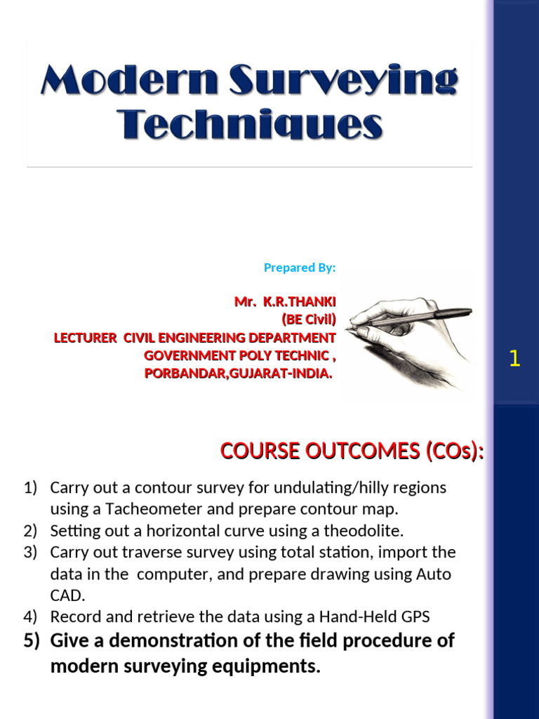 Modern Surveying Techniques Overview | PDF | Global Positioning System ...