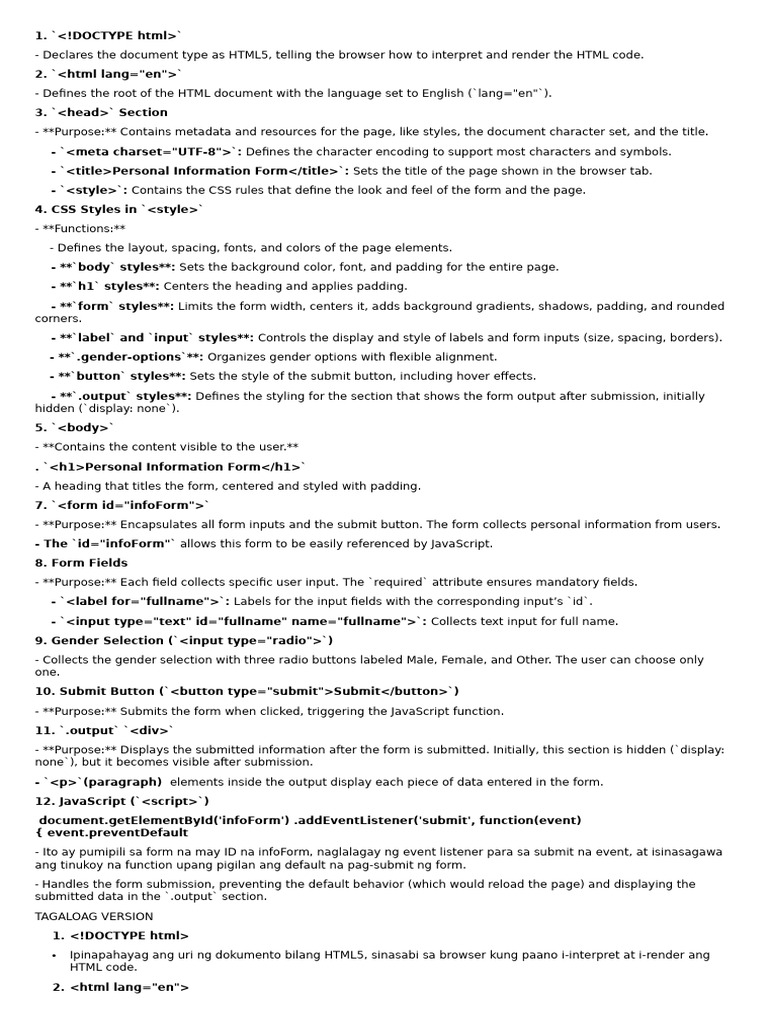 Code Explanation | PDF