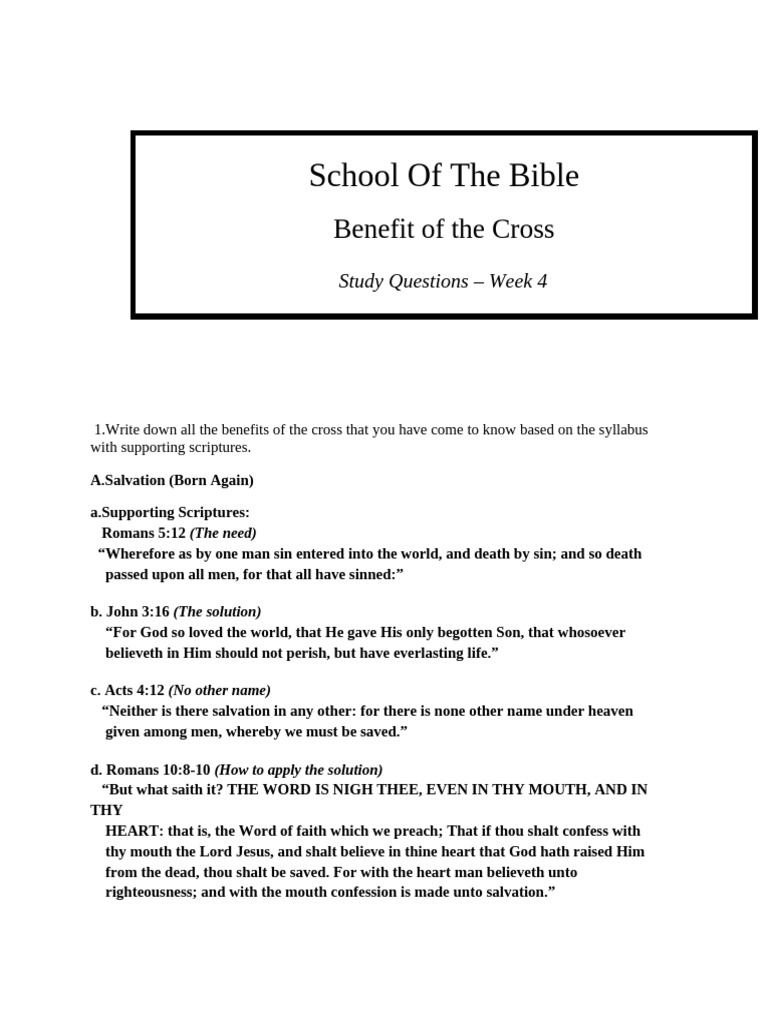 Boc Quiz 4 - Sob Zim - Tinooo | PDF | Epistle To The Romans | Grace In ...
