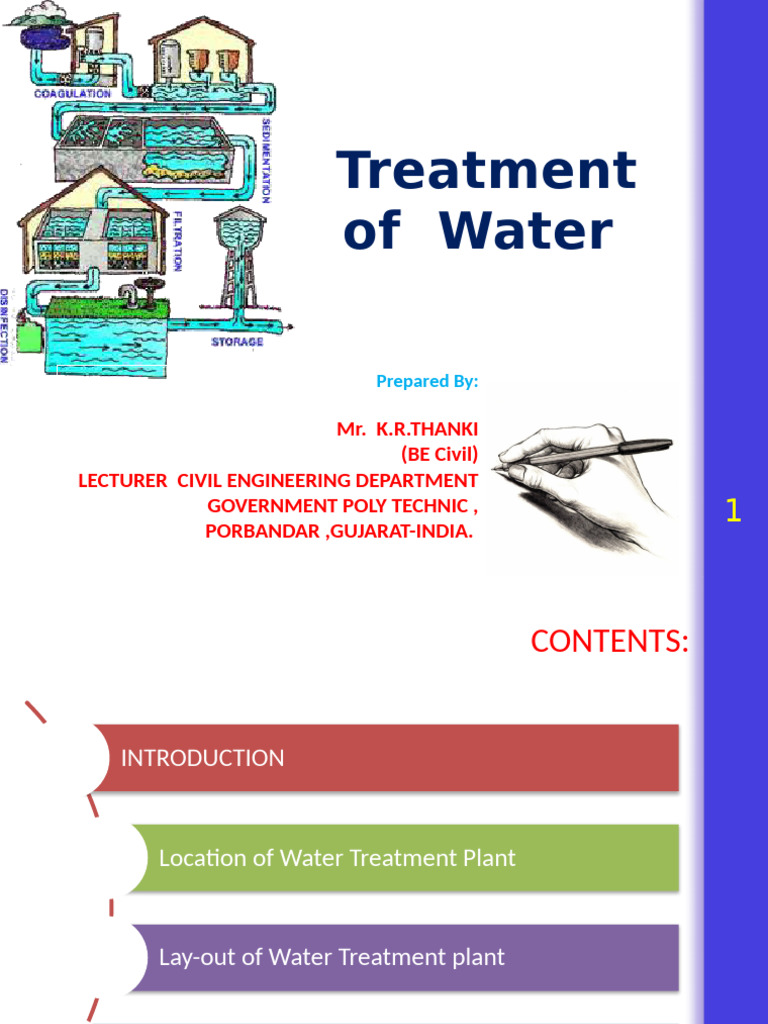 Treatment of Water by K R THANKI | PDF | Water Purification | Filtration